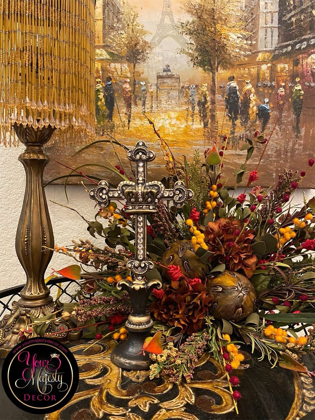 Cross With Crown - Etsy