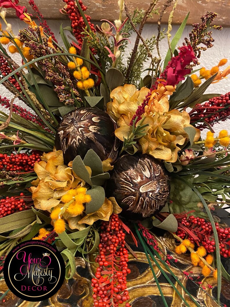 Gold Floral Arrangement - Etsy