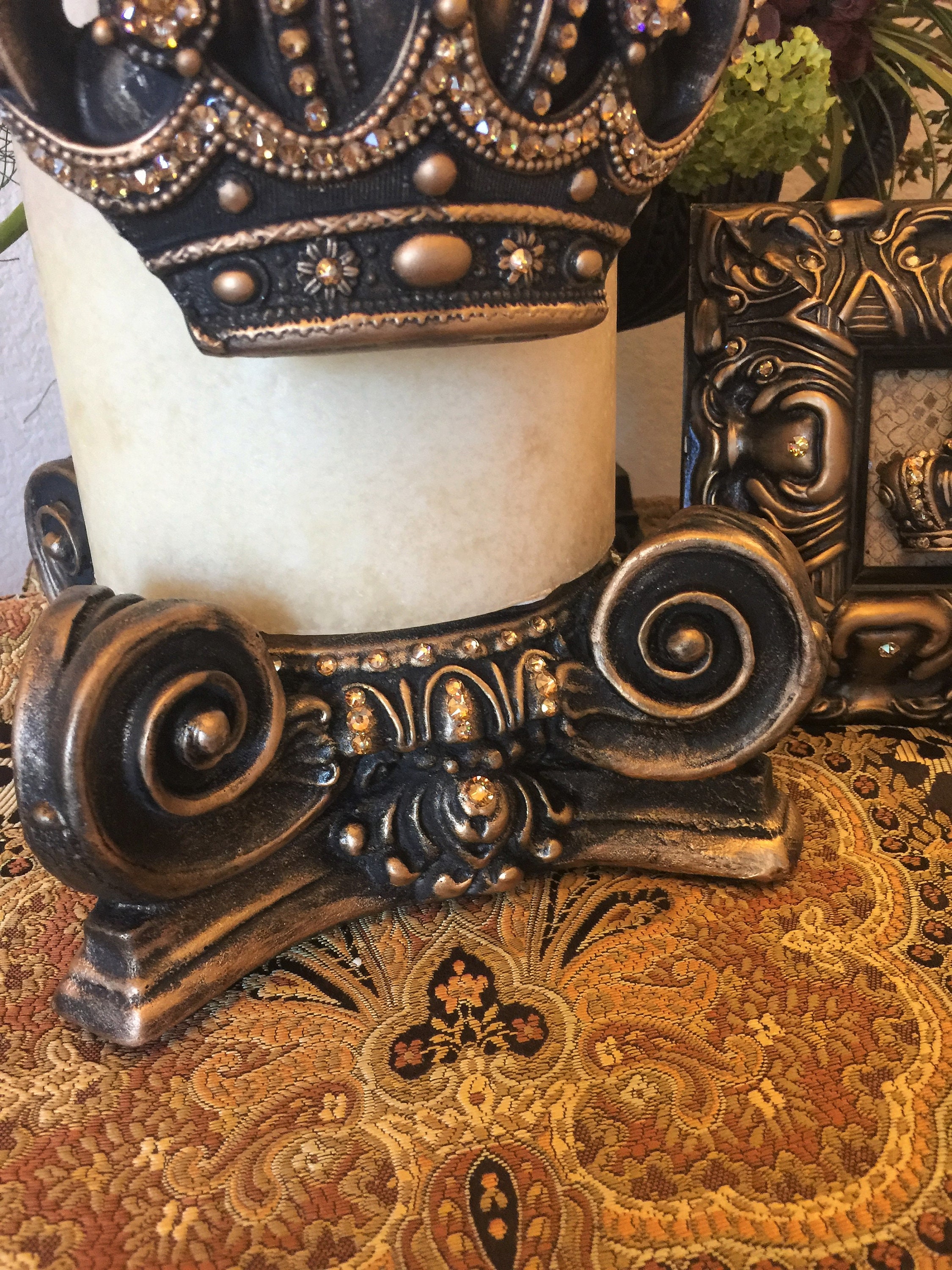 Large Capital Candle Holder - Etsy