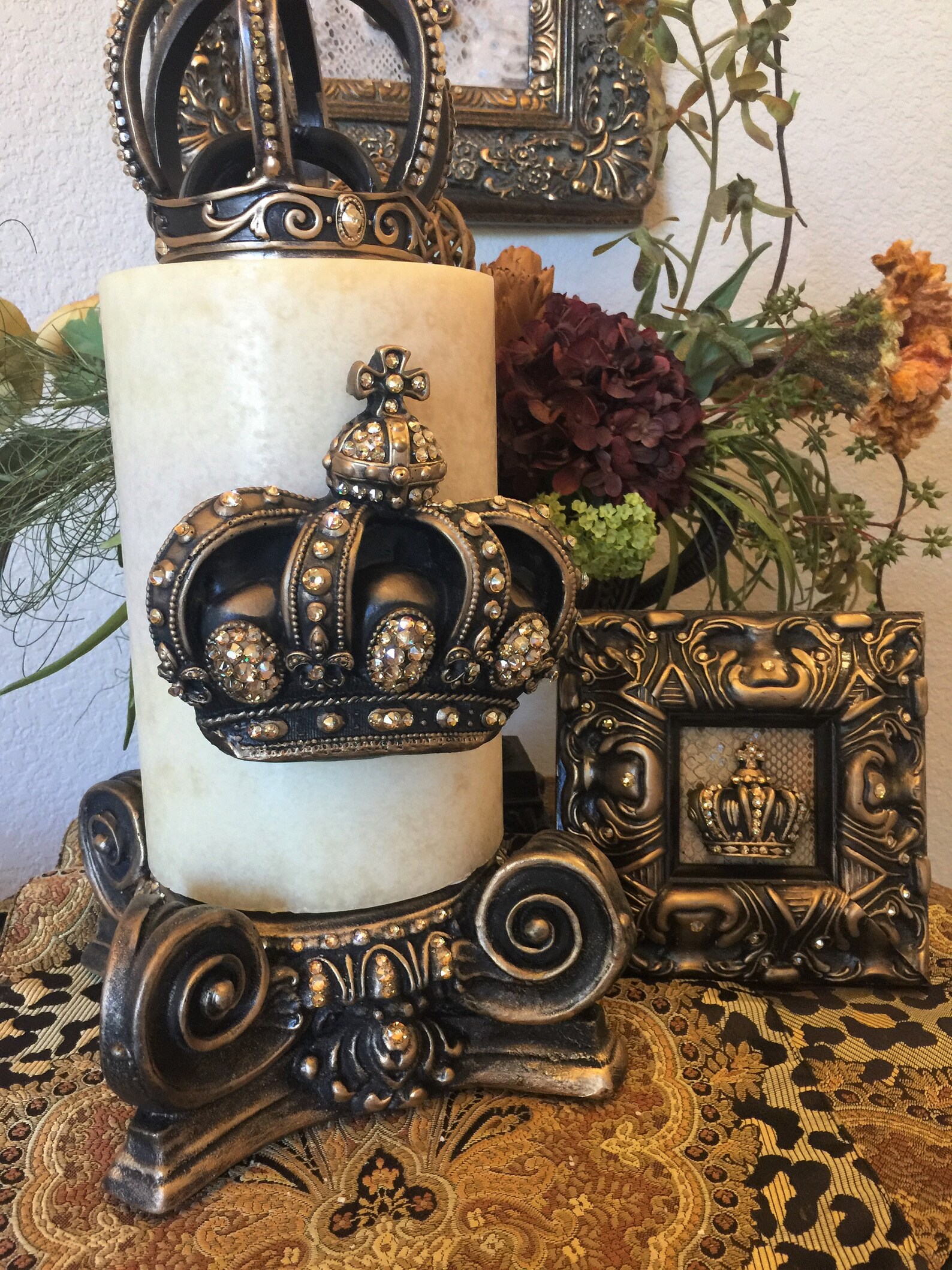 Large Crown Candle Pin | Etsy