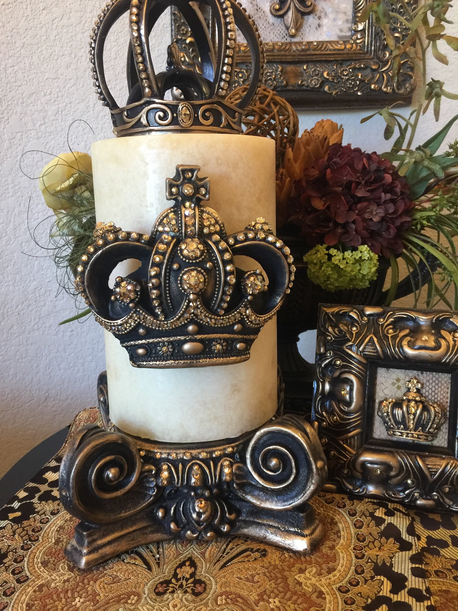 Large Crown Candle Pin - Etsy