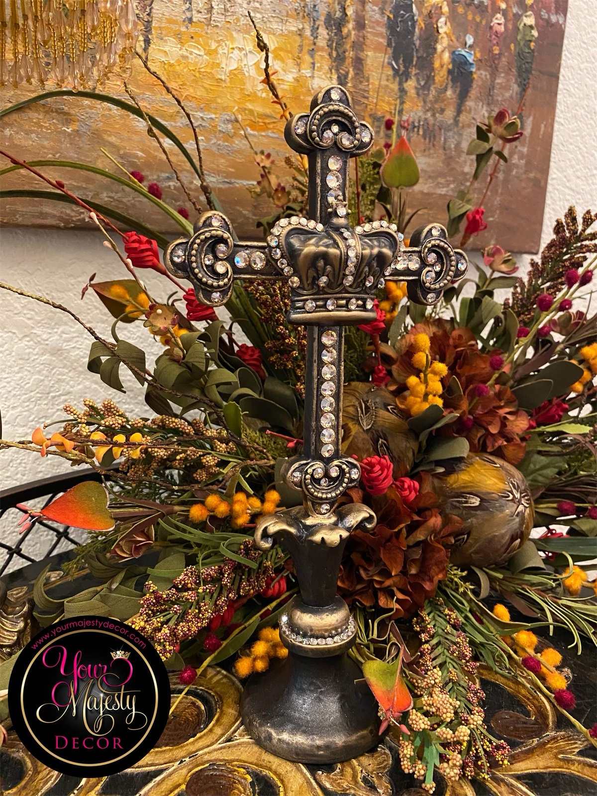 Cross With Crown - Etsy