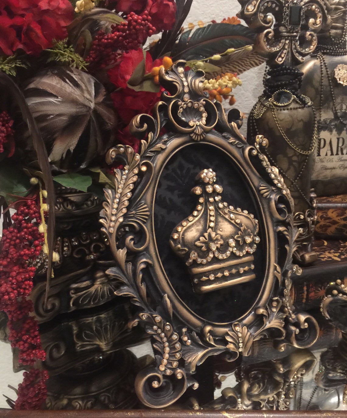 Oval Frame With Crown | Etsy