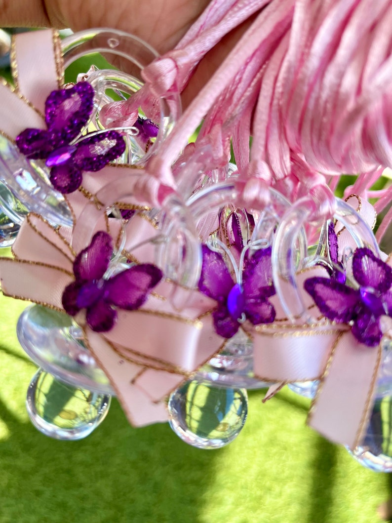 24 Baby Shower Butterfly Pacifiers Butterfly Baby Shower - Etsy