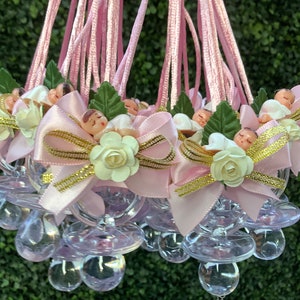 24 Boho Garden Baby Shower Pacifiers/boho Baby Shower/greenery Baby ...