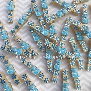 18 Teddy Bear Clothespins/teddy Bear Baby Shower/teddy Bear Boy/teddy ...