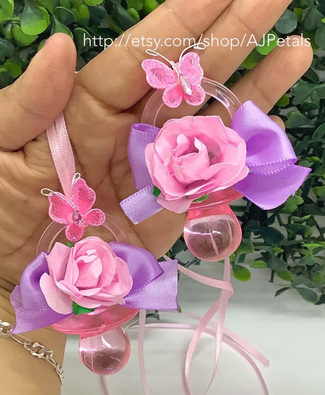 24 Baby Shower Butterfly Pacifiers Butterfly Baby Shower/butterfly ...