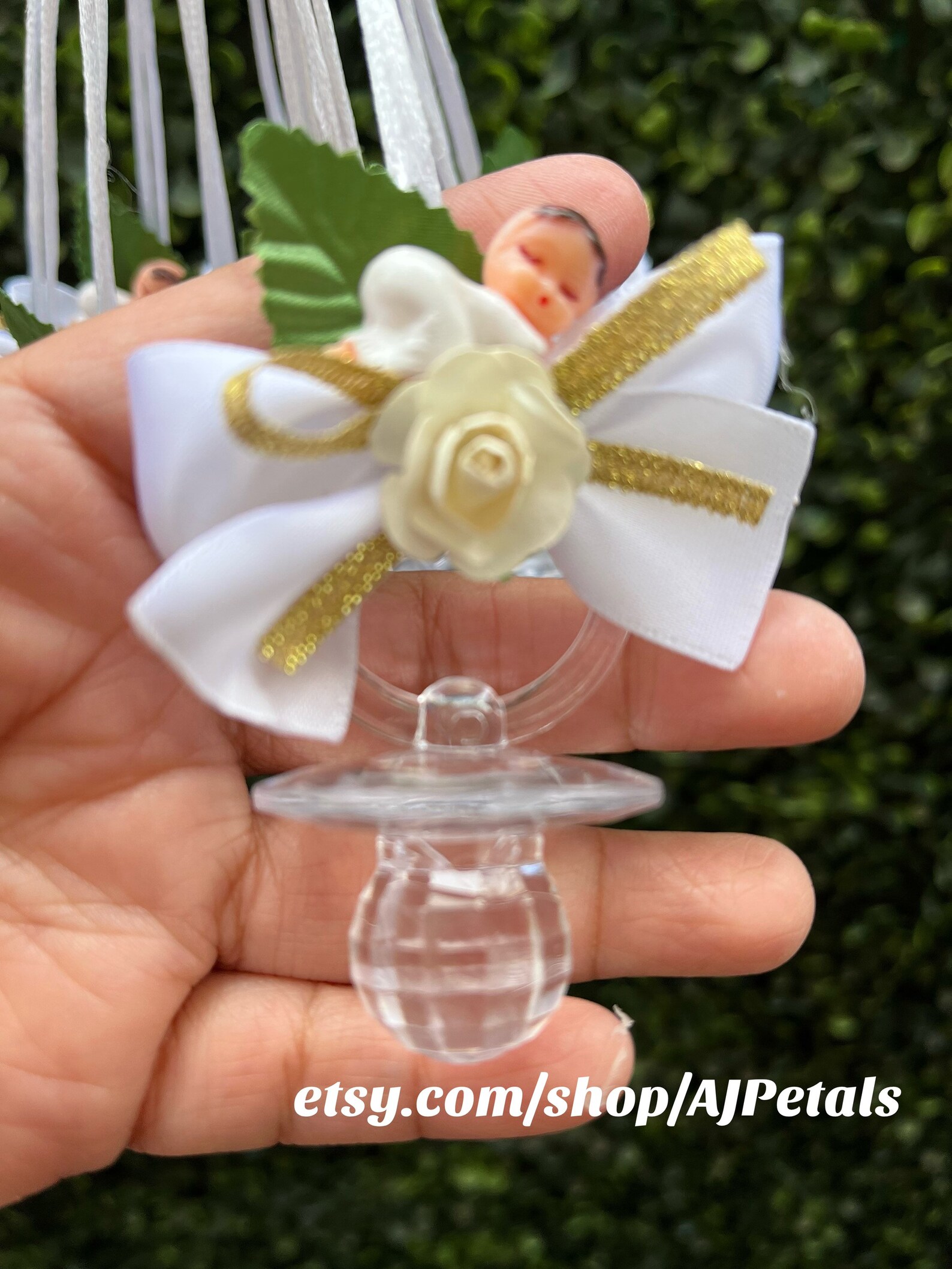 24 Boho Garden Baby Shower Pacifiers/boho Baby Shower/greenery - Etsy