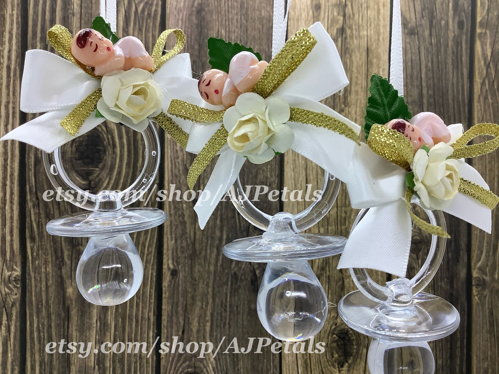 24 Boho Garden Baby Shower pacifiers/Boho Baby Shower/Greenery | Etsy