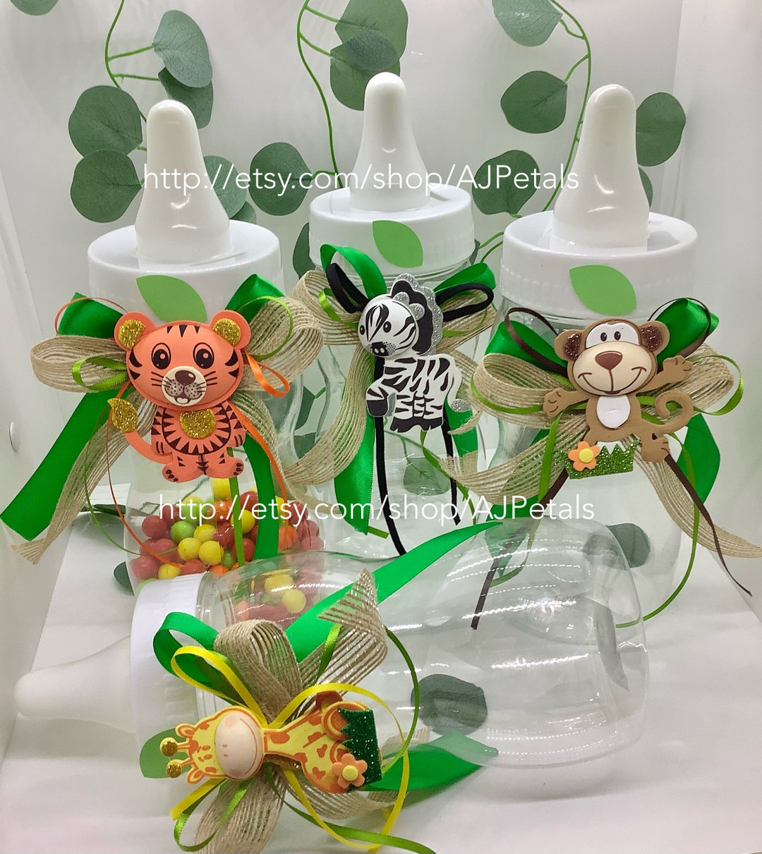 Set of 4 Safari Animal Centerpiece/jungle Centerpieces/large Safari ...