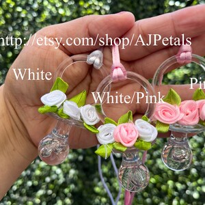 24 Flower Pacifiers/boho Baby Shower Pacifiers/boho Pink Baby Shower ...