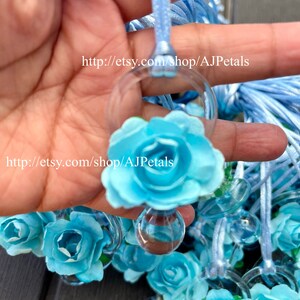 24 Flower Baby Shower Game Pacifiers: Pink or Blue Favors - Etsy