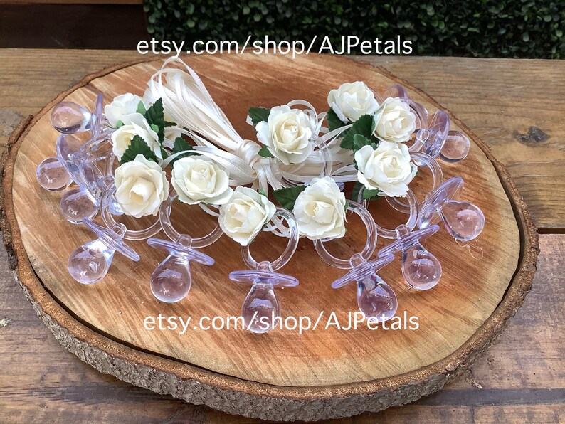 24 Boho Garden Baby Shower Pacifiers/boho Baby Shower/greenery | Etsy