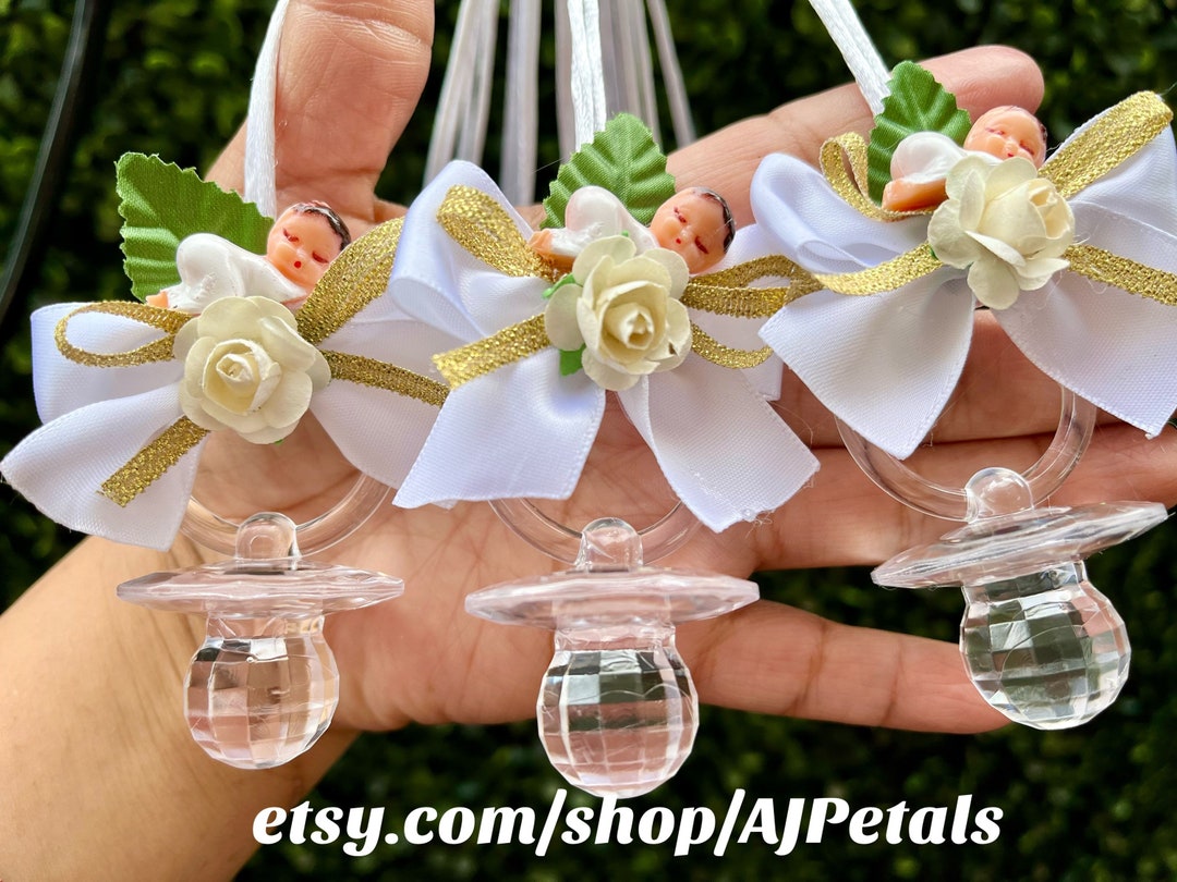 24 Boho Garden Baby Shower Pacifiers/boho Baby Shower/greenery Baby ...