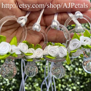 24 Flower Pacifiers/boho Baby Shower Pacifiers/boho Pink Baby Shower ...