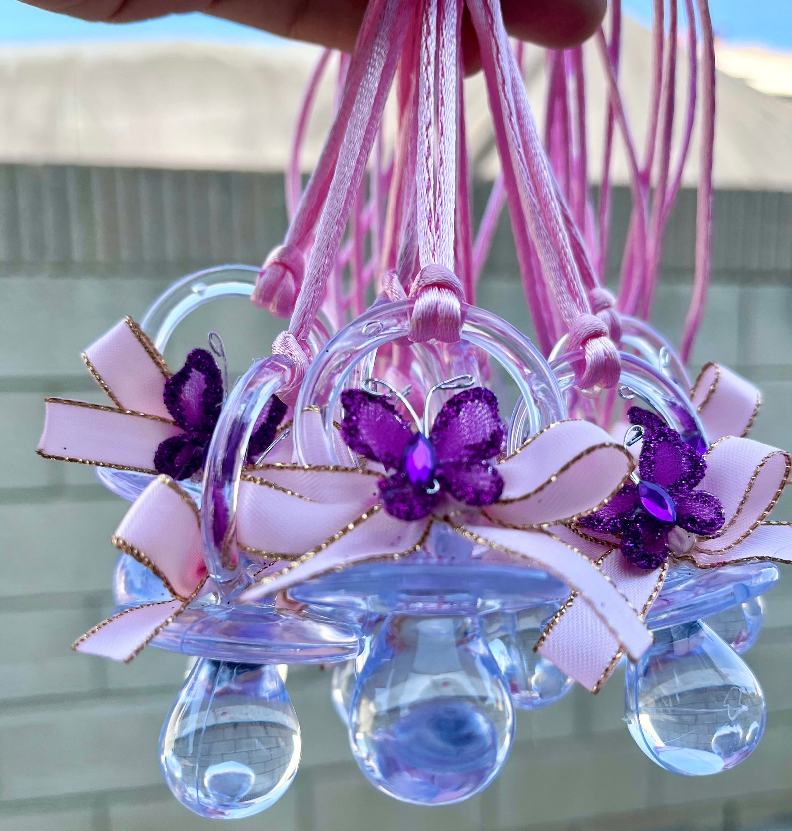24 Baby Shower Butterfly Pacifiers Butterfly Baby Shower - Etsy