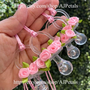 24 Flower Pacifiers/boho Baby Shower Pacifiers/boho Pink Baby Shower ...