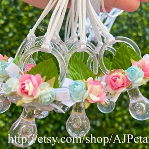 24 Boho Floral Baby Shower Pacifiers/boho Baby Shower/greenery - Etsy