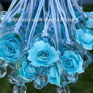 24 Flower Baby Shower Game Pacifiers-pink Baby Shower Favors-blue Baby ...