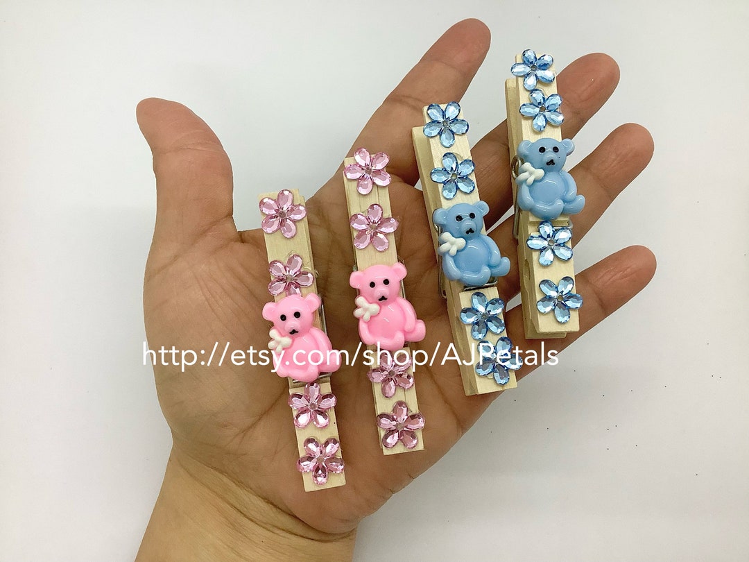 18 Teddy Bear Clothespins/teddy Bear Baby Shower/teddy Bear Boy/teddy ...
