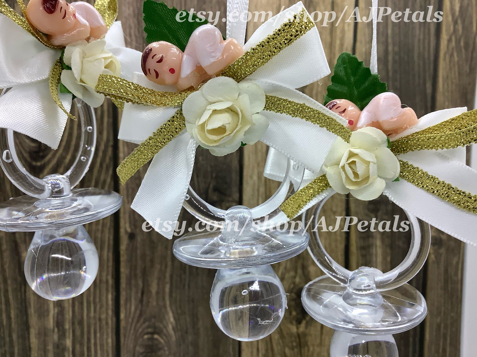 24 Boho Garden Baby Shower pacifiers/Boho Baby Shower/Greenery | Etsy