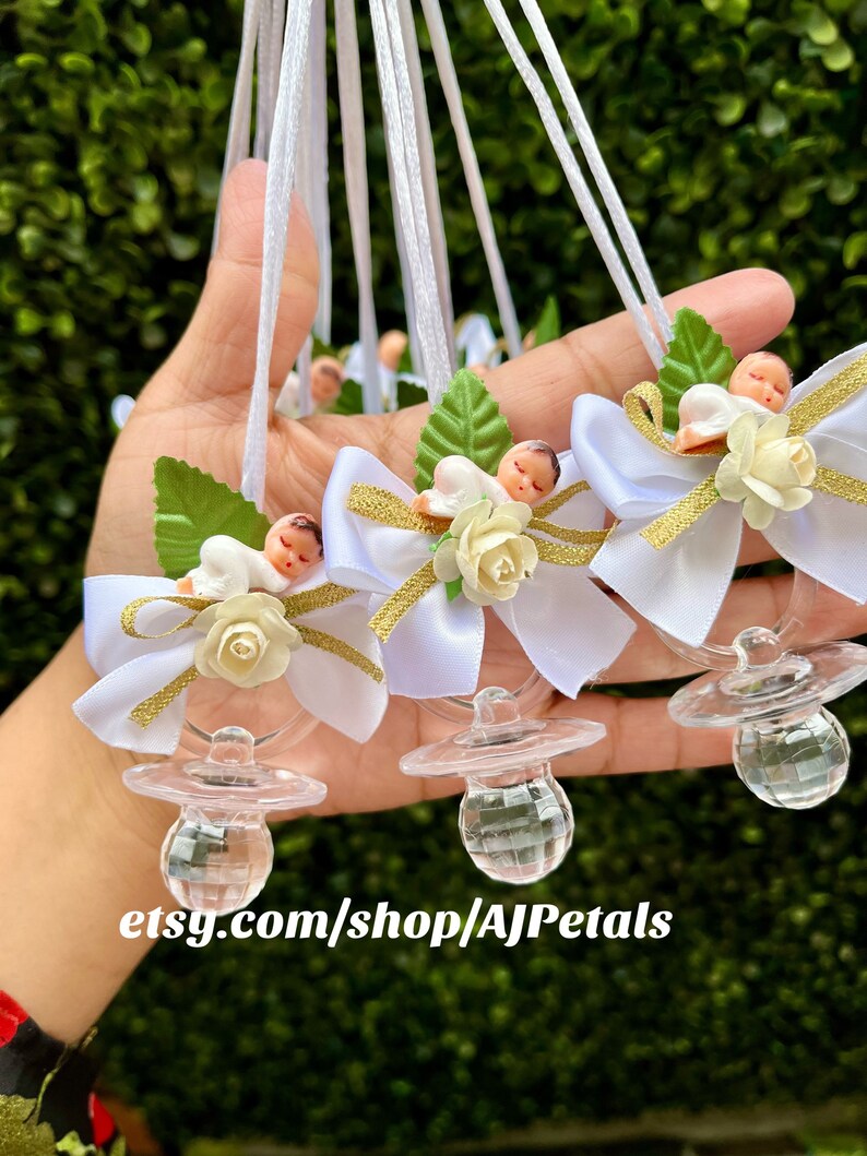 24 Boho Garden Baby Shower Pacifiers/boho Baby Shower/greenery - Etsy