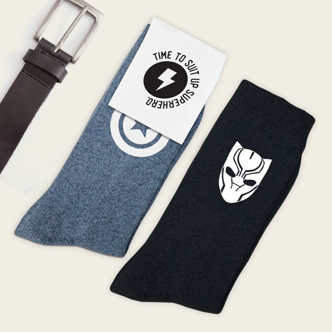 Superhero Socks Mens Superhero Socks Super Hero Dress Socks - Etsy