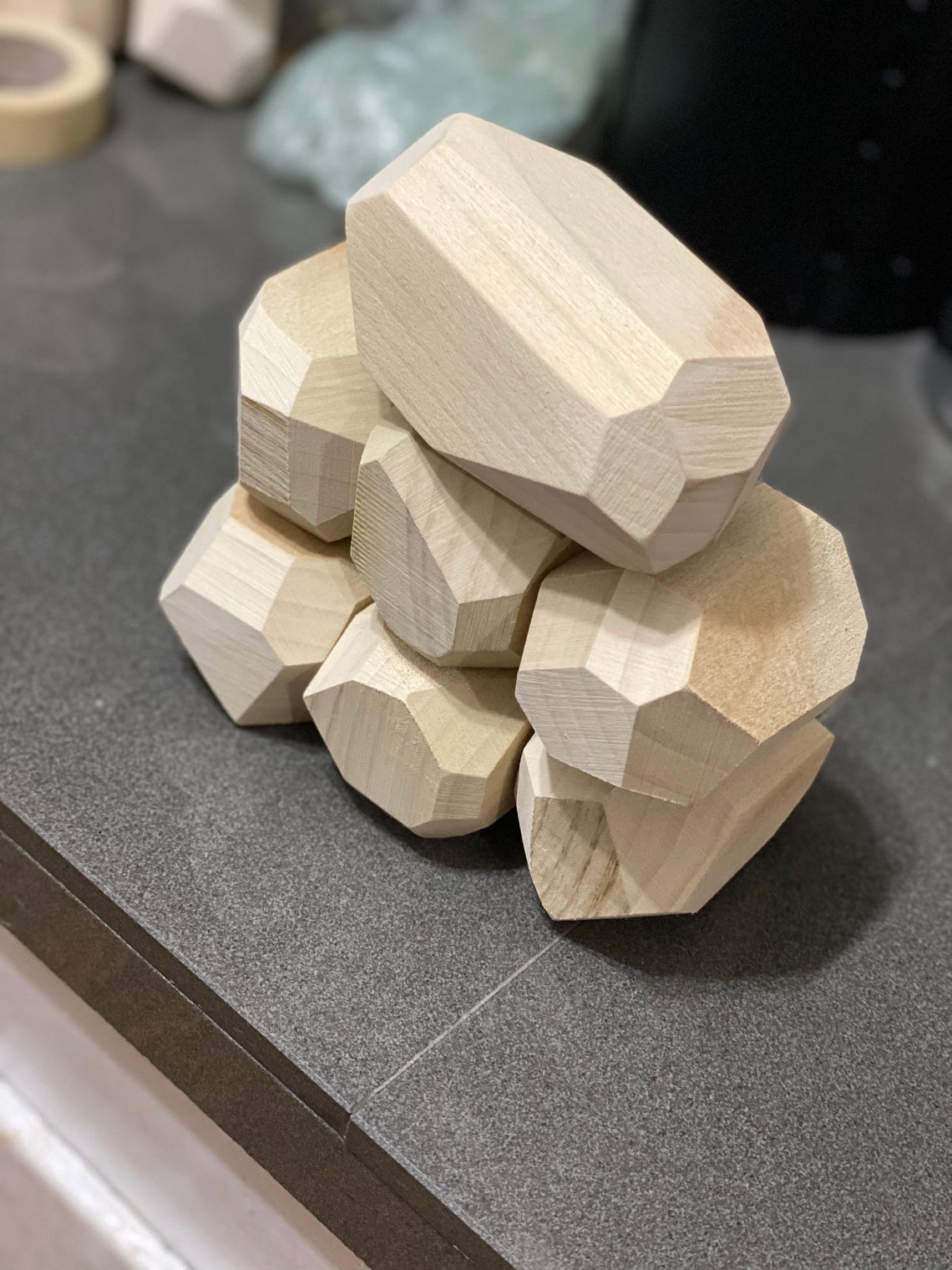 Toddler Blocks, Blocks, Natural Blocks, Adult Fidget, Building Blocks ...