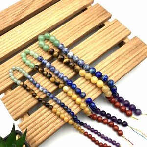 NEW Chakra Beads,healing Beads,yoga Jewelry,smooth Loose Beads 4mm 6mm ...