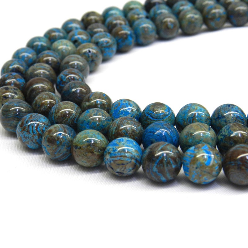 Blue Jasper Beads - Etsy