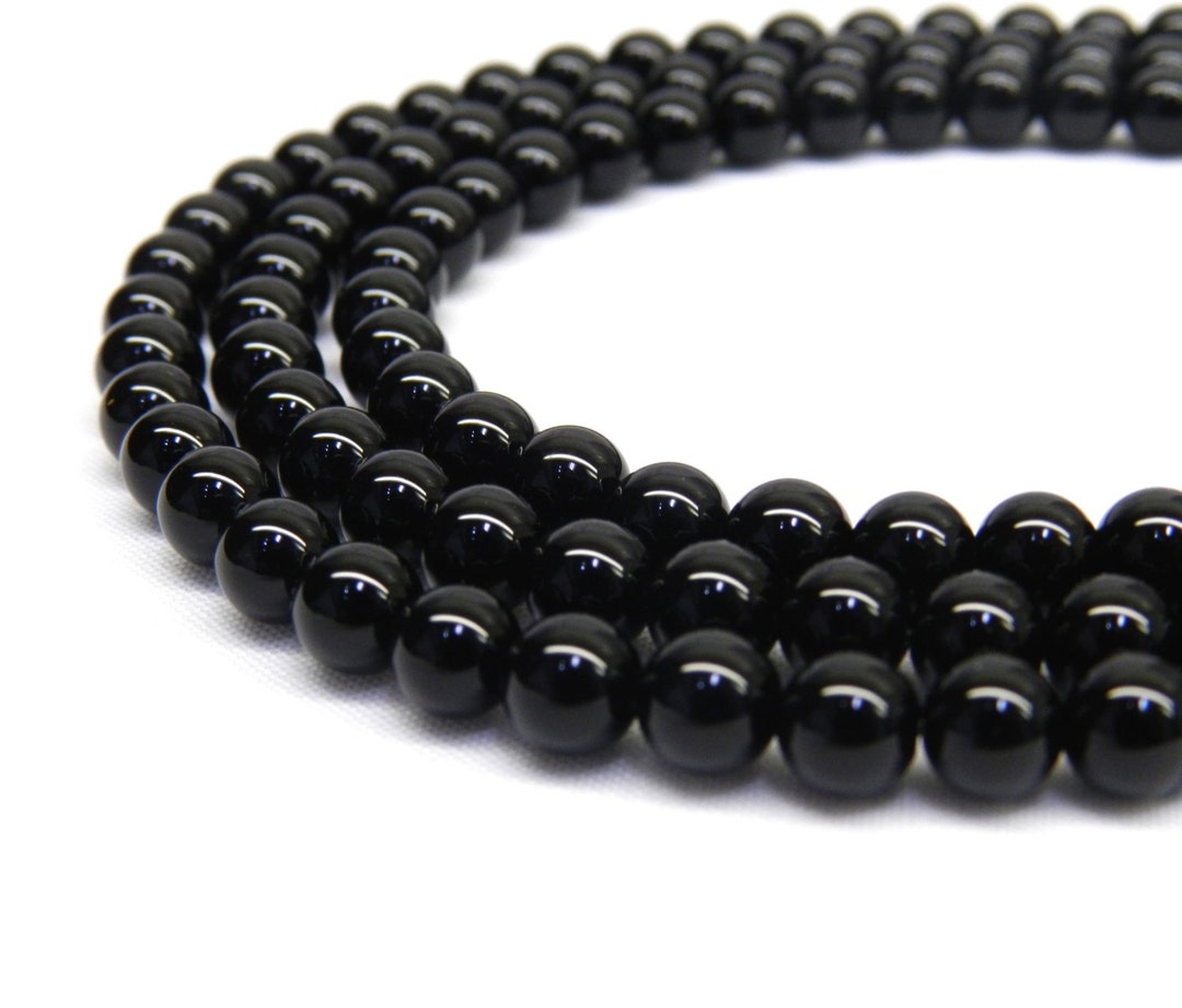 Black Onyx, 8mm Beads, Black Onyx Beads, 8mm Gemstone Beads, 6mm Beads ...