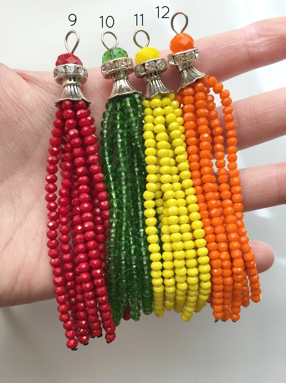 Crystal Tassel Beaded Tassel Tassel Tassel Pendant Tassel - Etsy