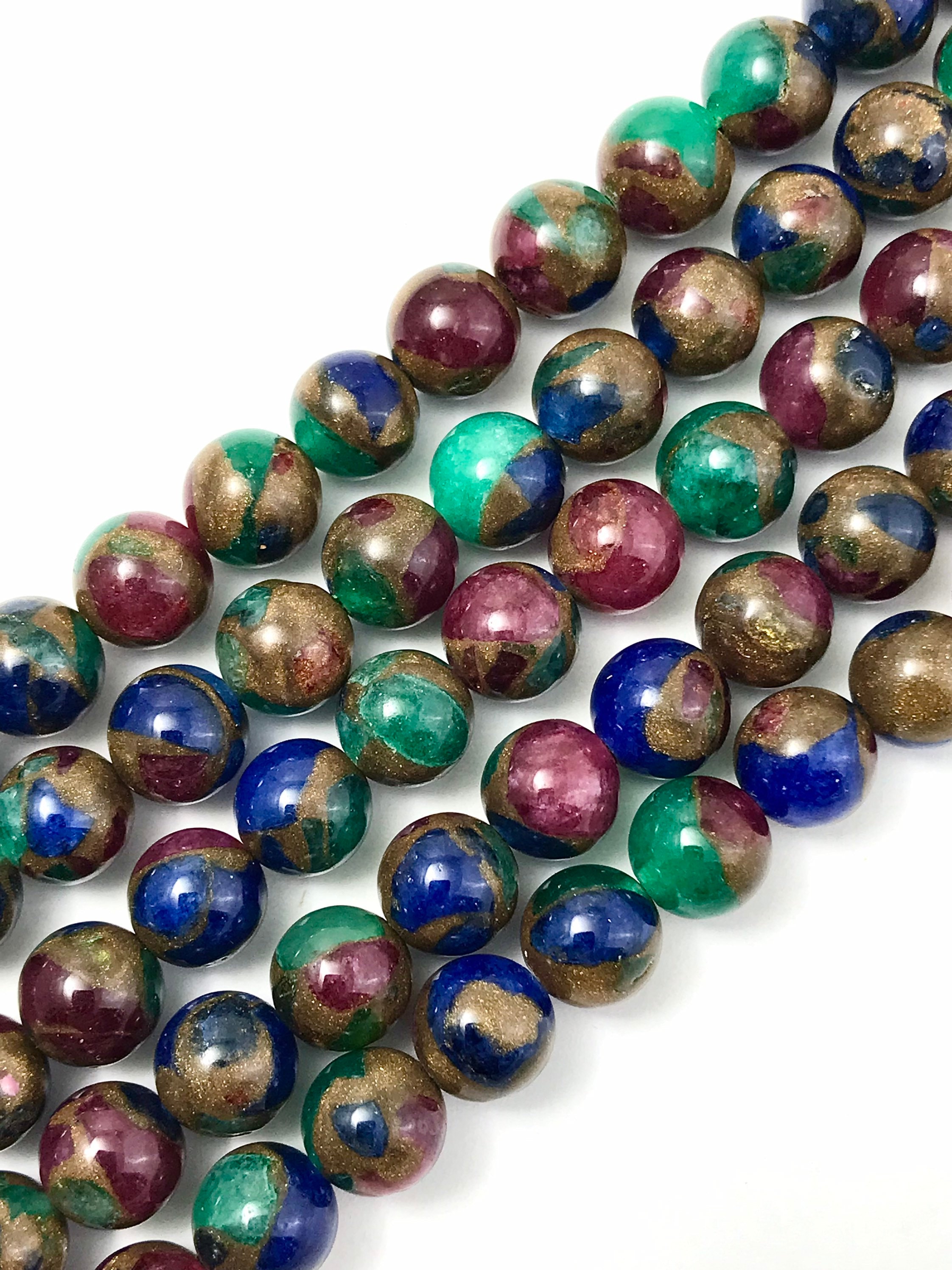 Multi-color Quartz 6mm 8mm 10mm Beads Jewelry Making Beads Multicolor ...