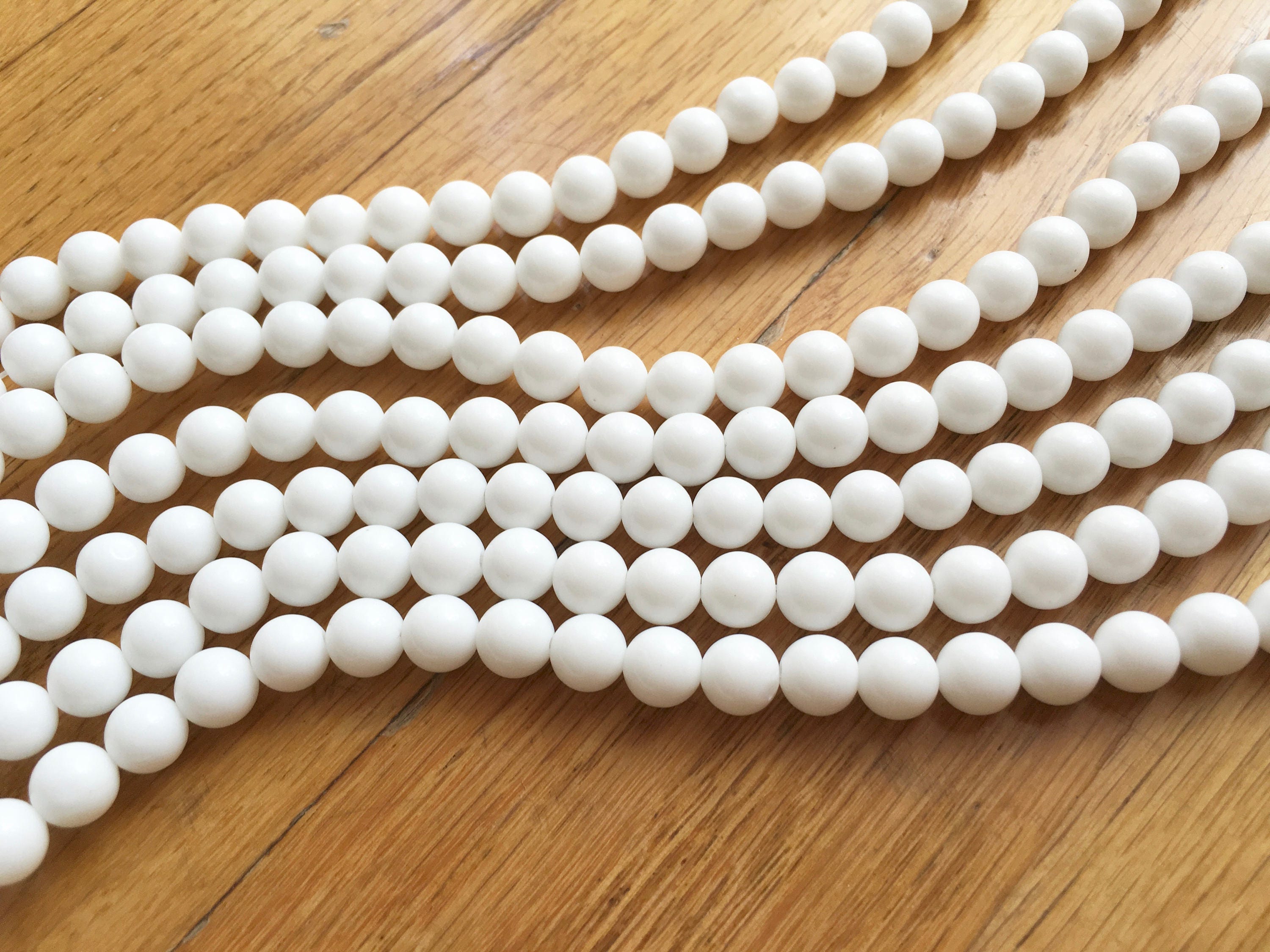 White Agate, 8mm Beads, White Beads, Jewelry Beads, Natural Gemstones ...