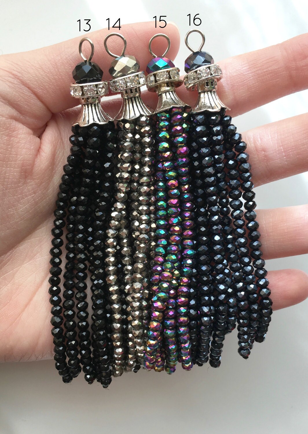 Crystal Tassel Beaded Tassel Tassel Tassel Pendant Tassel - Etsy