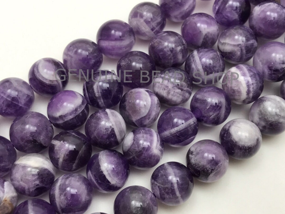 Amethyst,dog Tooth Amethyst Smooth Round Beads, Loose Beads,full Strand ...
