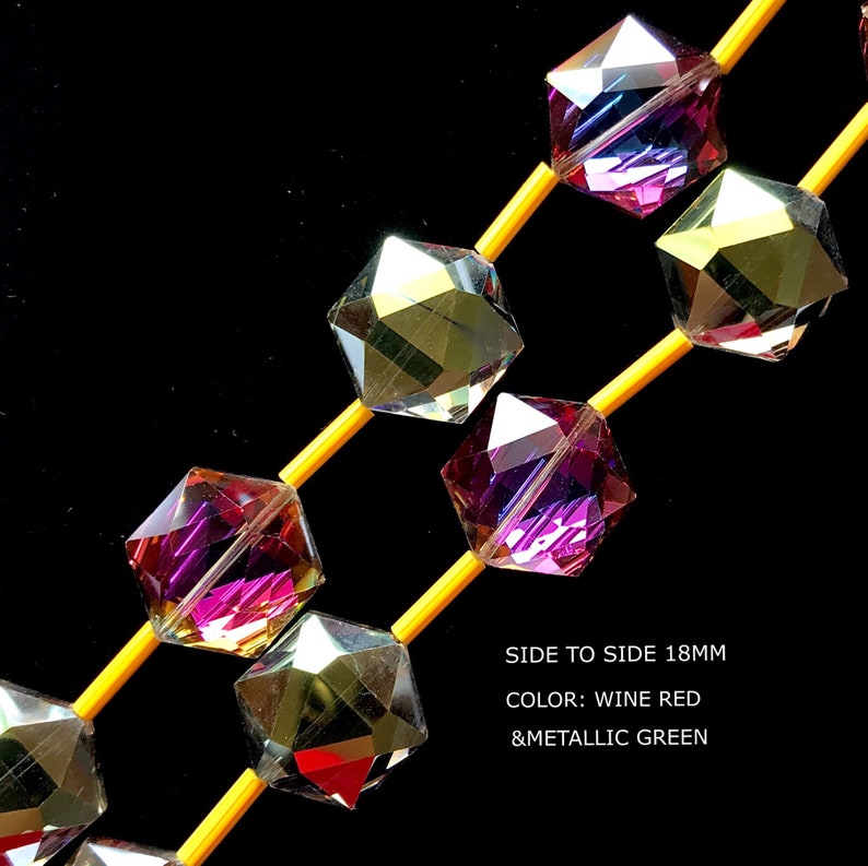 10pcs Thunder Polish Crystal Beads AB Crystal Octagon - Etsy