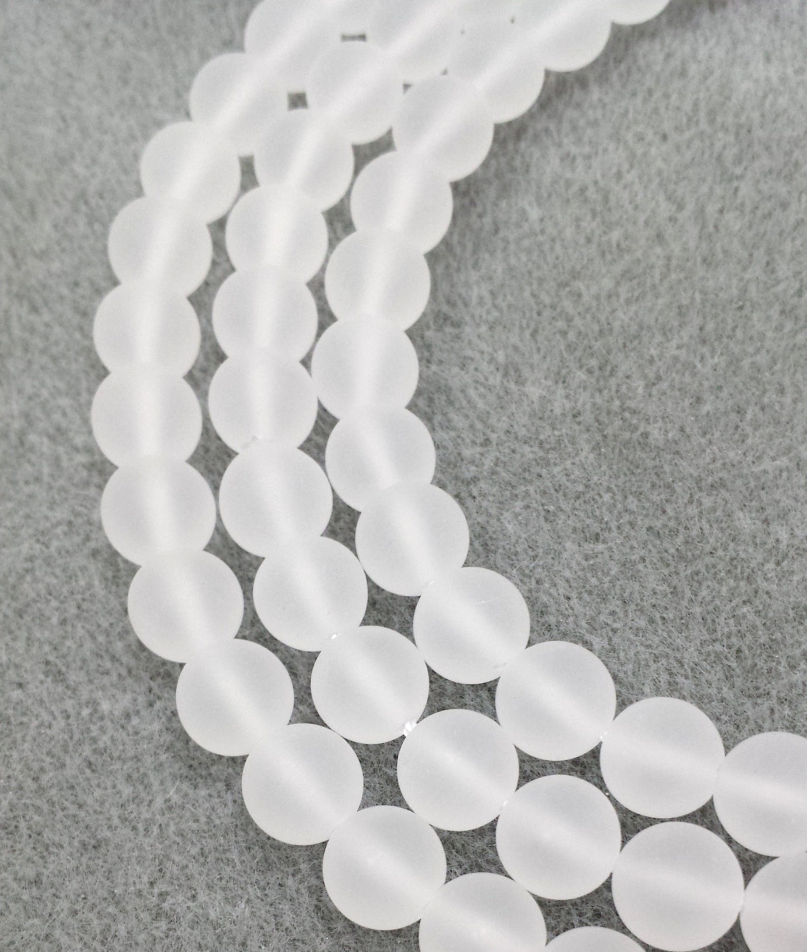 Natural Crystal Beads, Matte Beads, 8mm Beads, 6mm Beads, 4mm Beads ...