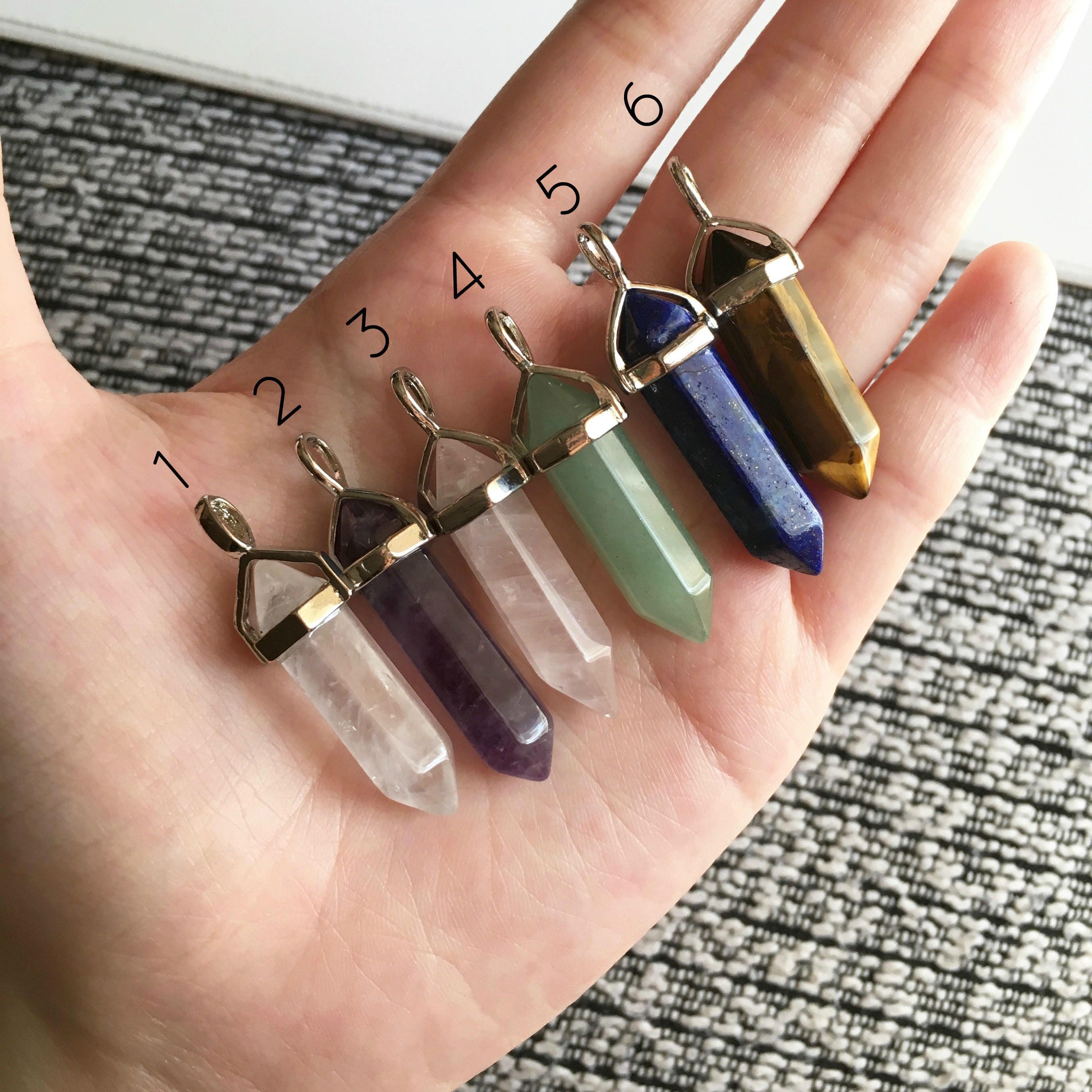 Crystal Pendant, Healing Crystal, Crystal Point Pendant, Stone Pendant ...