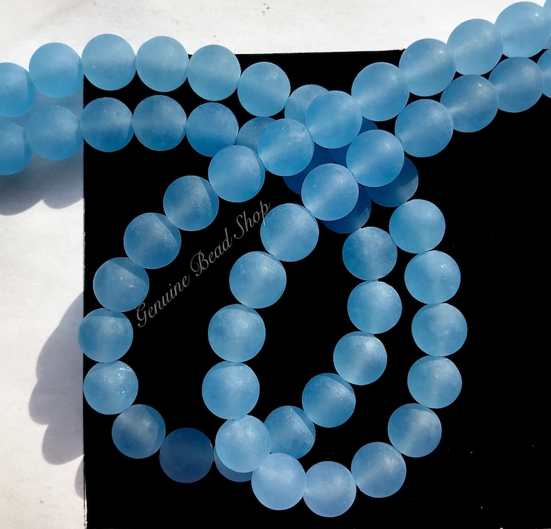 Blue Jade, Matte Beads, 8mm Beads, Jade Beads, Frosted Beads, Sea Blue ...
