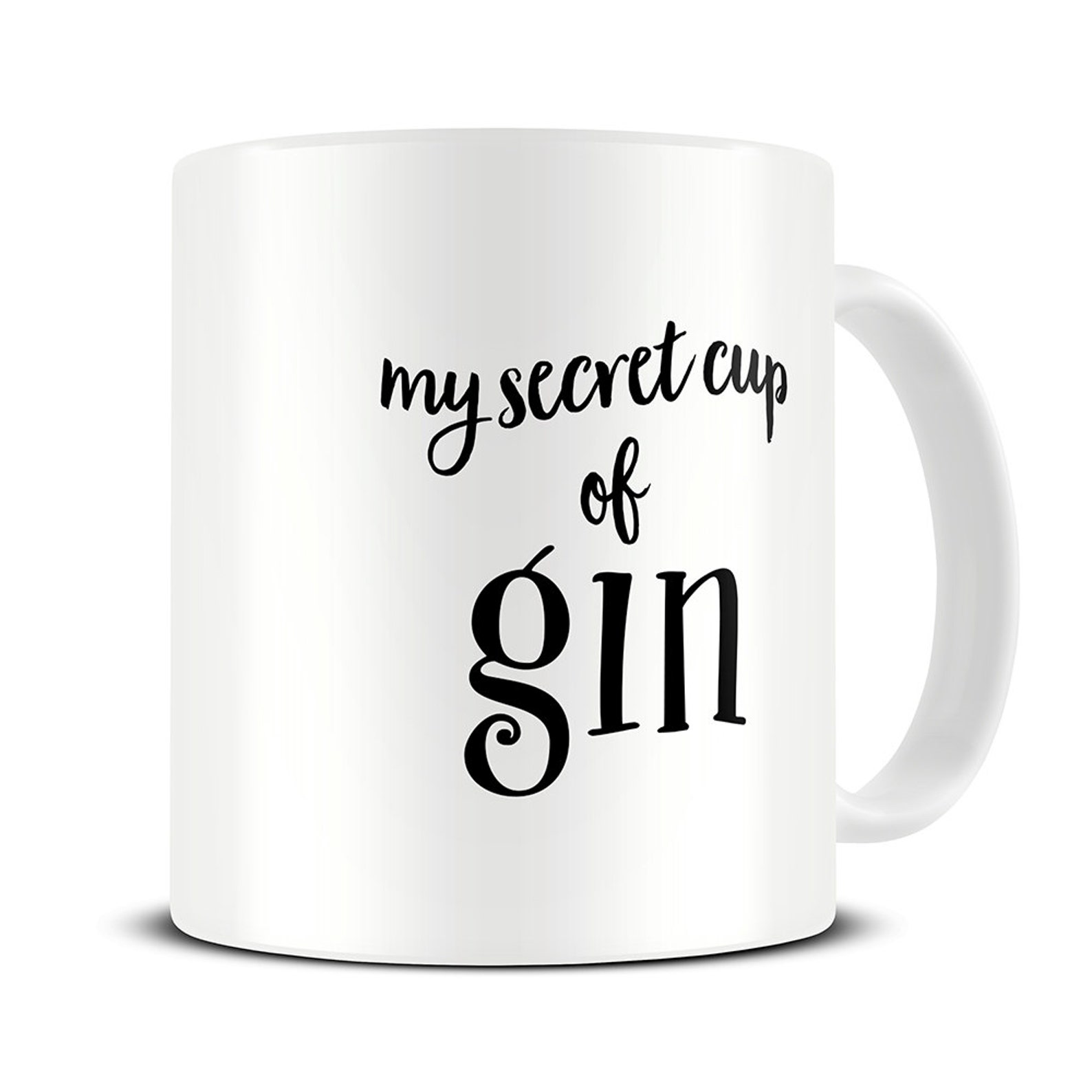 Gin Gifts My Secret Cup of Gin Mug Gin and Tonic Funny - Etsy UK