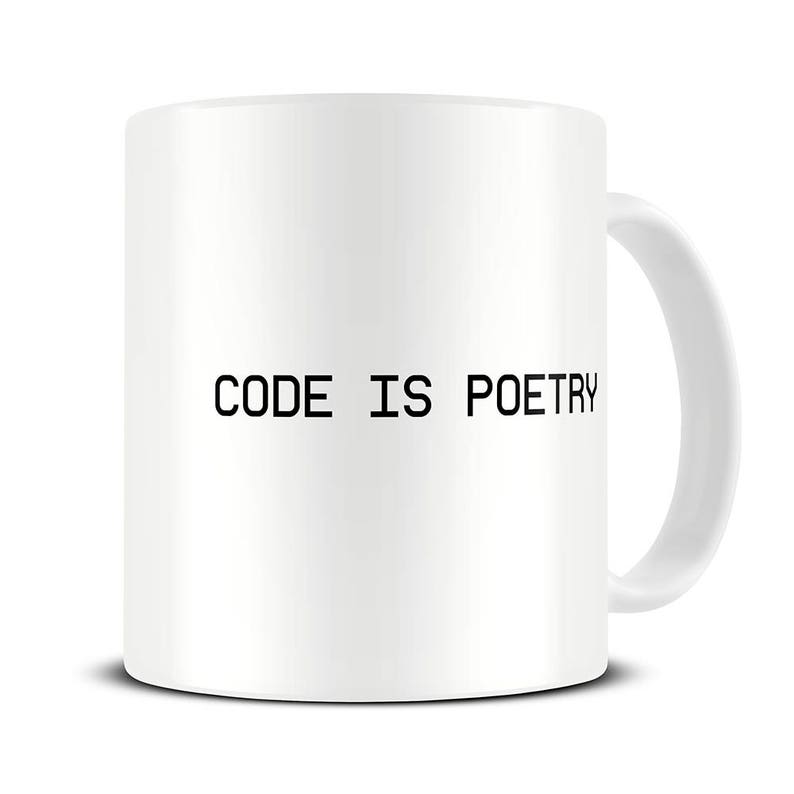 Computer Gifts Code is Poetry Coffee Mug Programmer Mug - Etsy