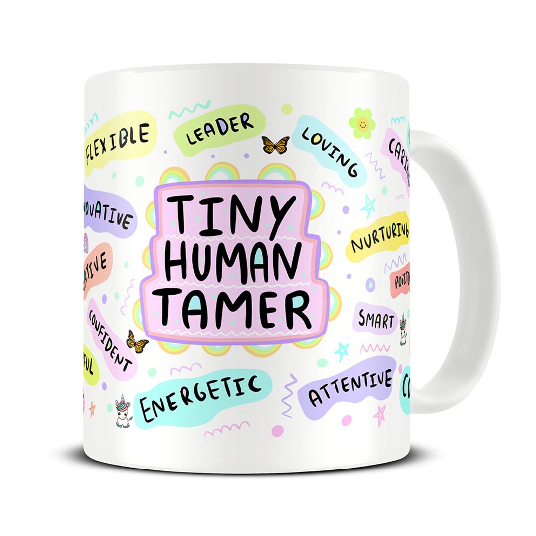 Tiny Human Tamer Mug - Childminder Gift - New Parent Gift - Childminder ...