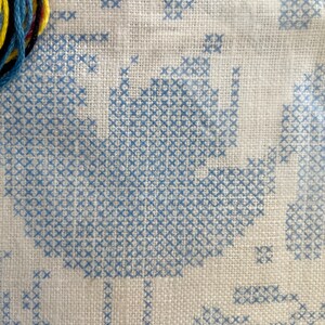 Columbia-minerva Cross Stitch Pillow Kit Country Folk Art 16x16 - Etsy