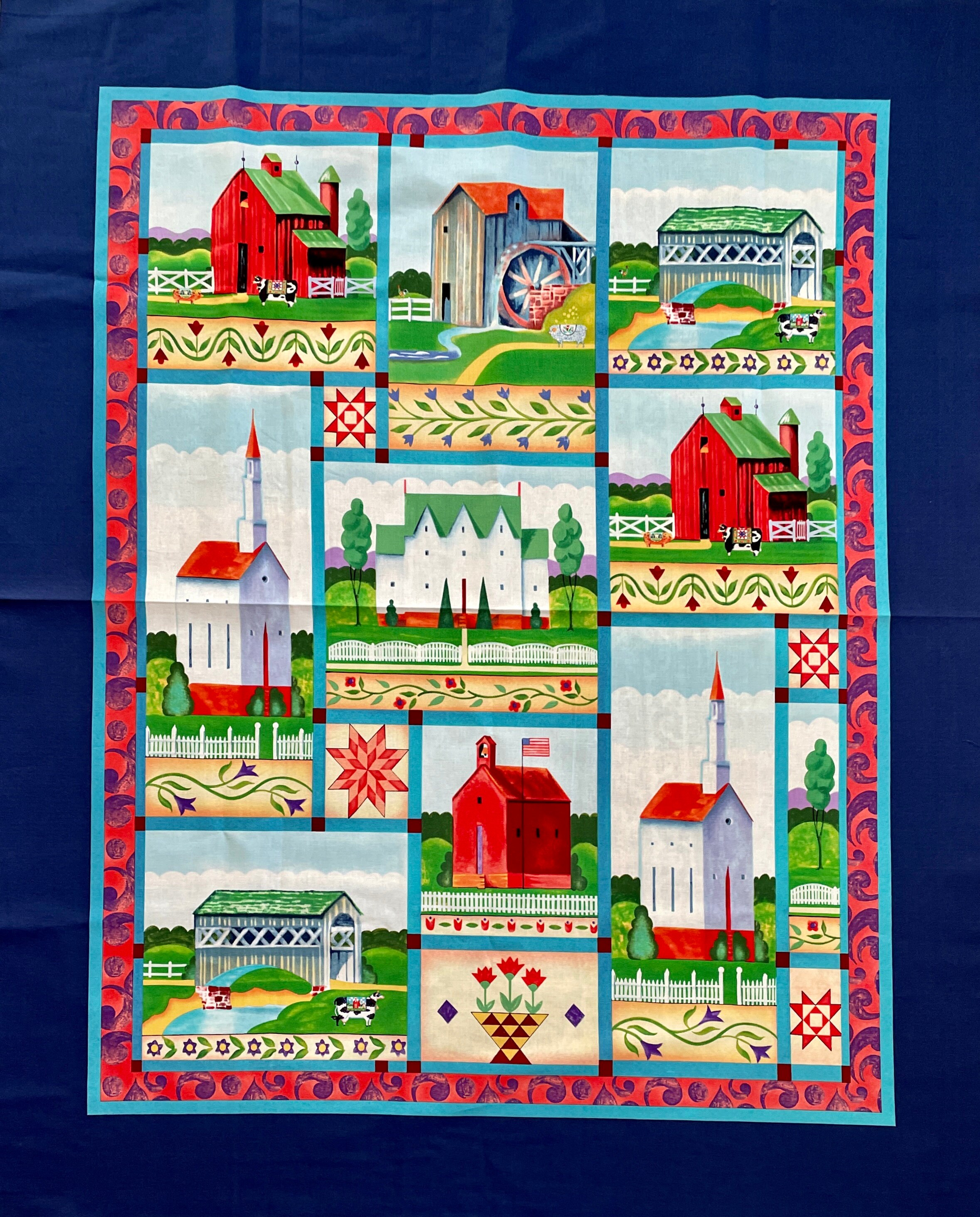 Village Farm Panel by Jim Shore - Etsy