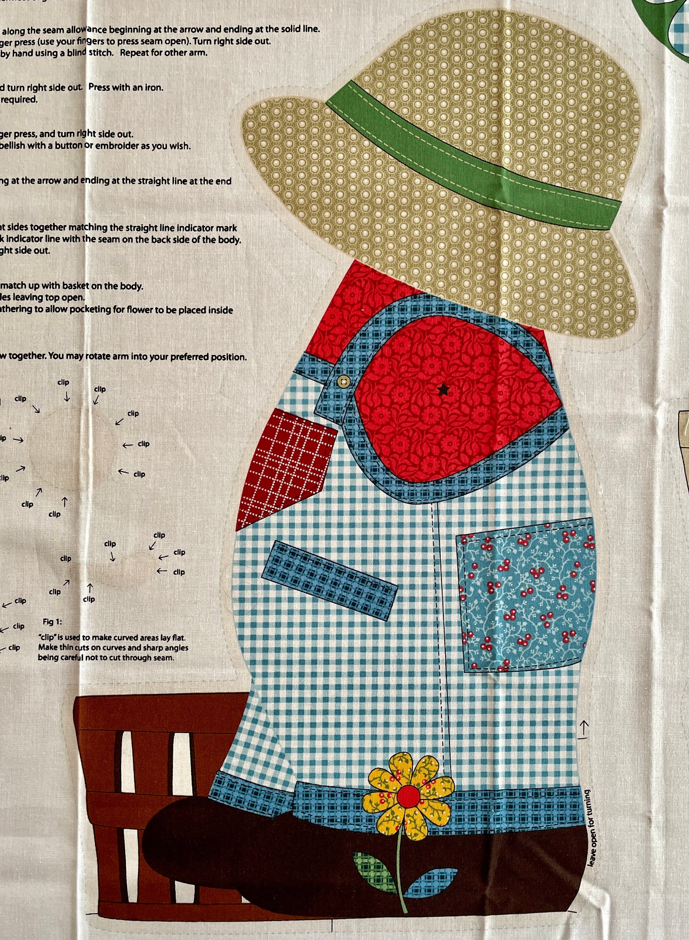 Sunny Boy Sam Pillow Fabric Panel - Etsy