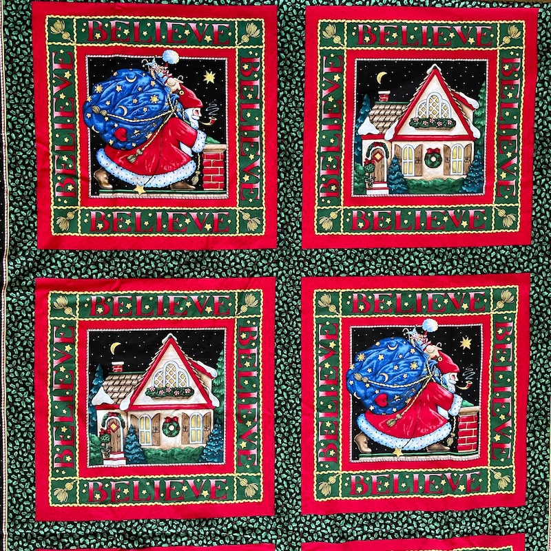 Christmas Fabric Panels - Etsy