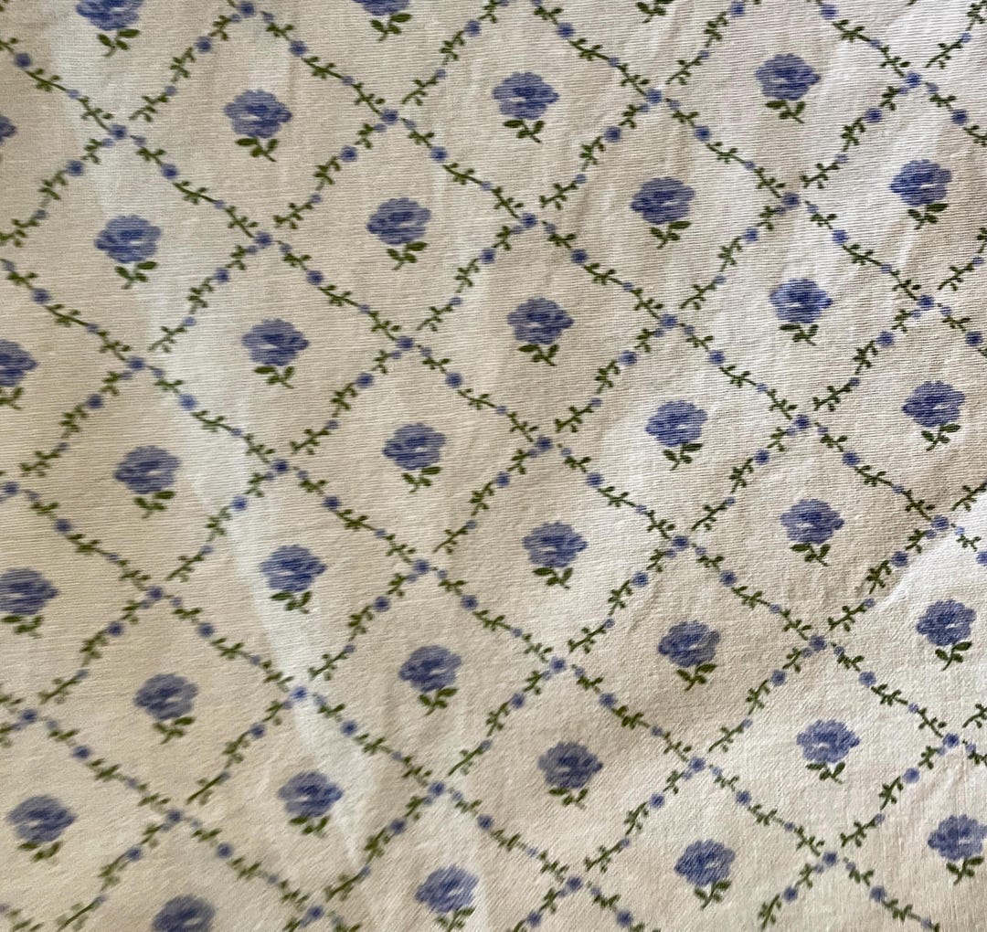 Laura Ashley English Country Print in Purple Floral 54 Inches by 62 ...