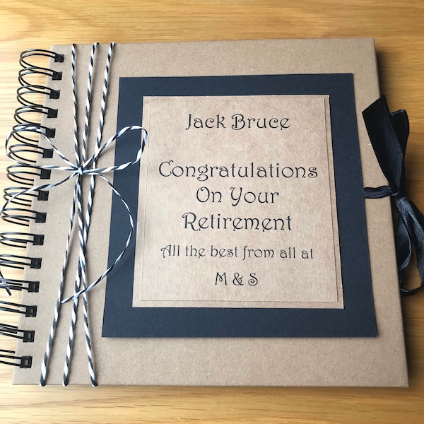 Retirement Book - Etsy