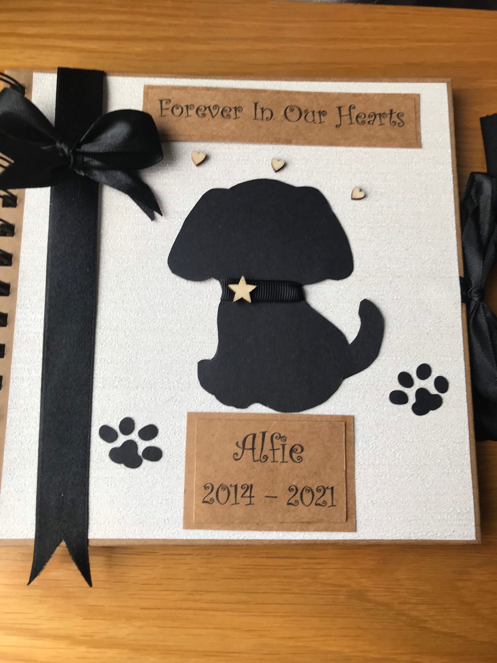 Cat/dog Memory Book Personalised Pet Keepsake Album Custom - Etsy